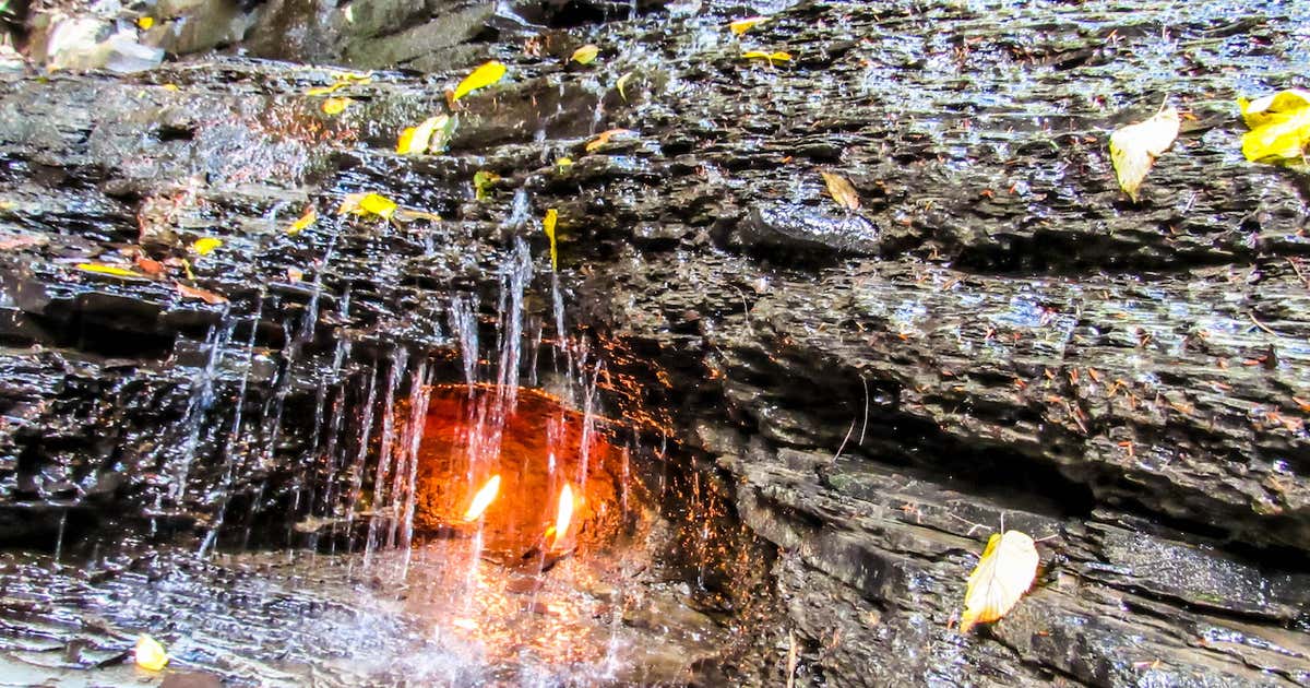 Eternal Flame Falls, Orchard Park | Roadtrippers