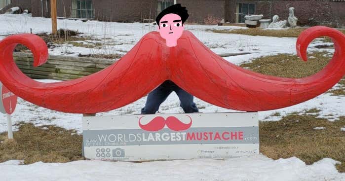 World's Largest Mustache, Chaska | Roadtrippers