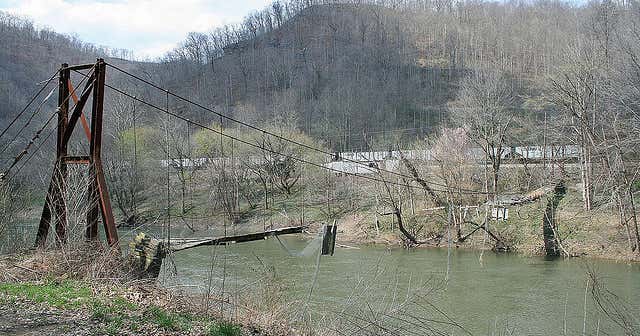 Tug Fork River Footbridge, Freeburn | Roadtrippers