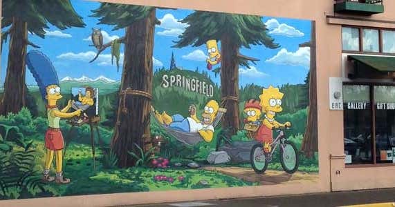 The Simpsons Mural, Springfield | Roadtrippers